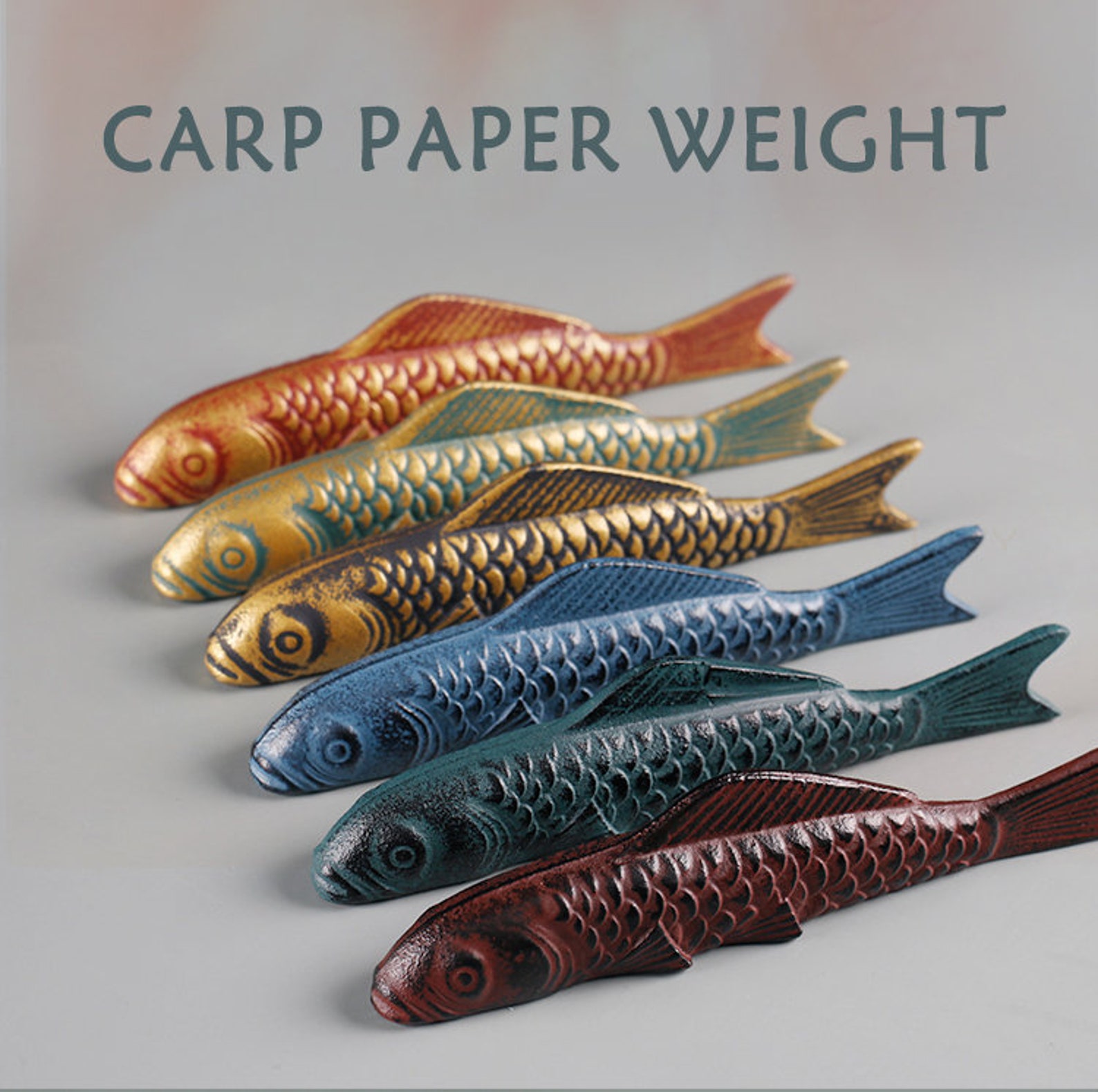 Chinese Calligraphy Paperweight Iron Paperweight Brush - Etsy