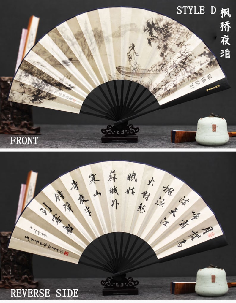 Handmade Chinese Traditional Culture Fan, Handheld Folding Fan,silk Fan ...