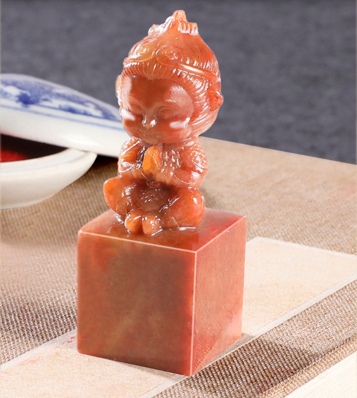 Custom Qi Tian Da Sheng Name Seal, Chinese Stone Square Seal With Your ...