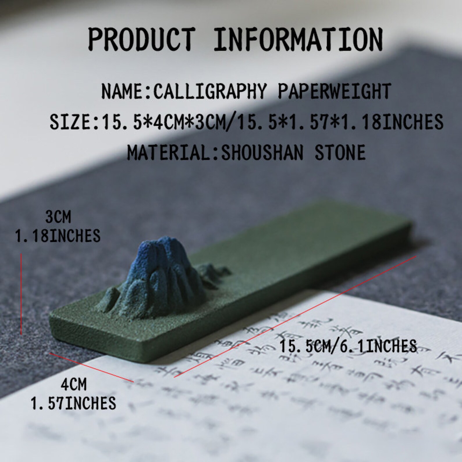 Chinese Ceramic Calligraphy Paperweight, Pressing and Holding Paper ...
