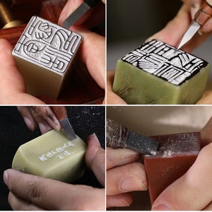 8pcs Tungsten Steel Stone Carving Kit Hard Engraving Carve Cutting ...