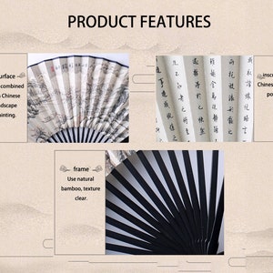 Handmade Chinese Traditional Culture Fan, Handheld Folding Fan,silk Fan ...