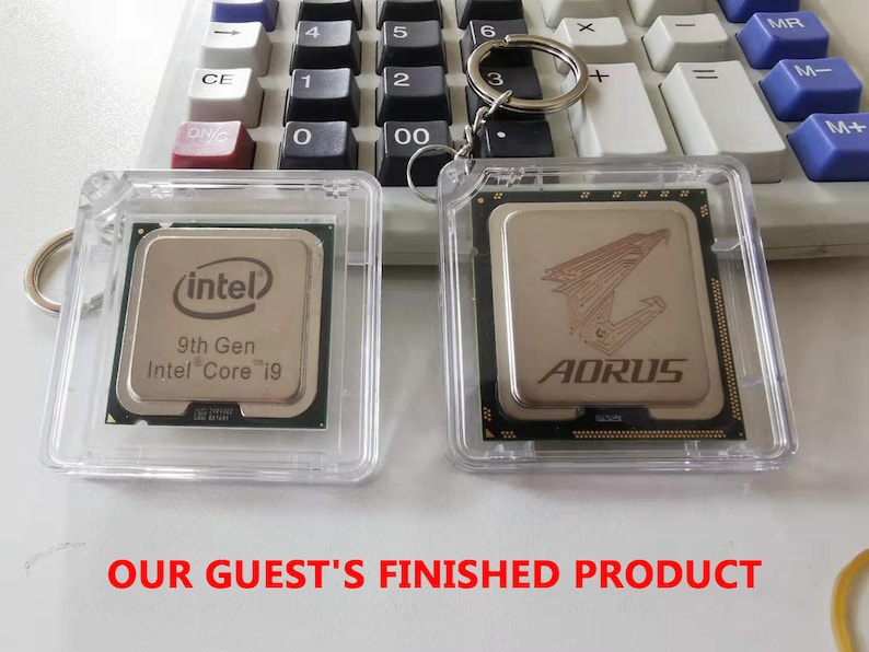 Personalised CPU Processor Keychainpersonalized | Etsy