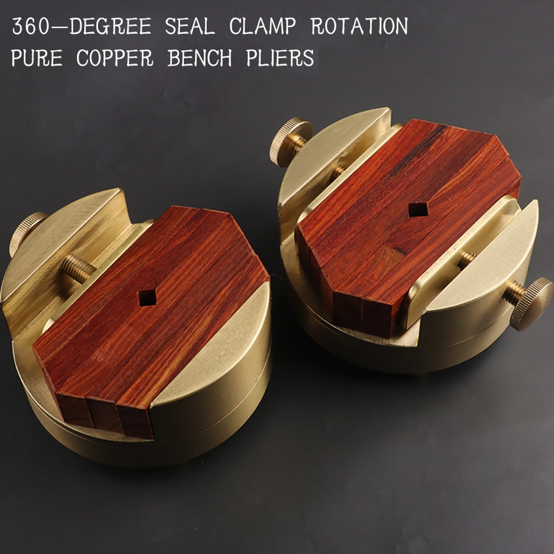 360-degree Seal Clamp Rotation Pure Copper Bench Pliers Wood Carving ...