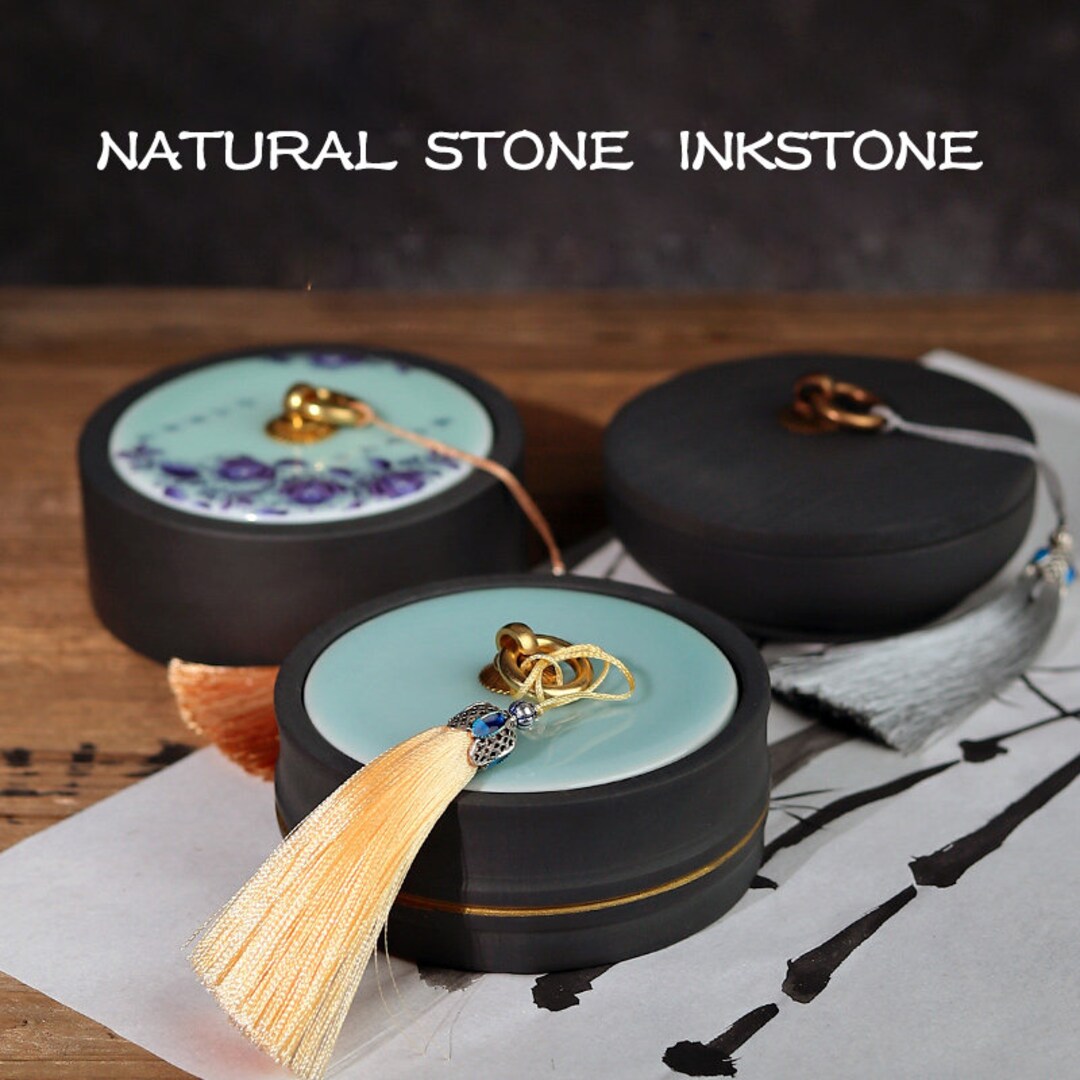 China's Wind Natural Stone Inkstone for Chinese Japanese Calligraphy ...