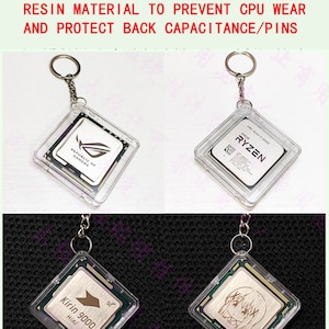 Personalised CPU Processor Keychain,personalized Keychain,engrave Name ...