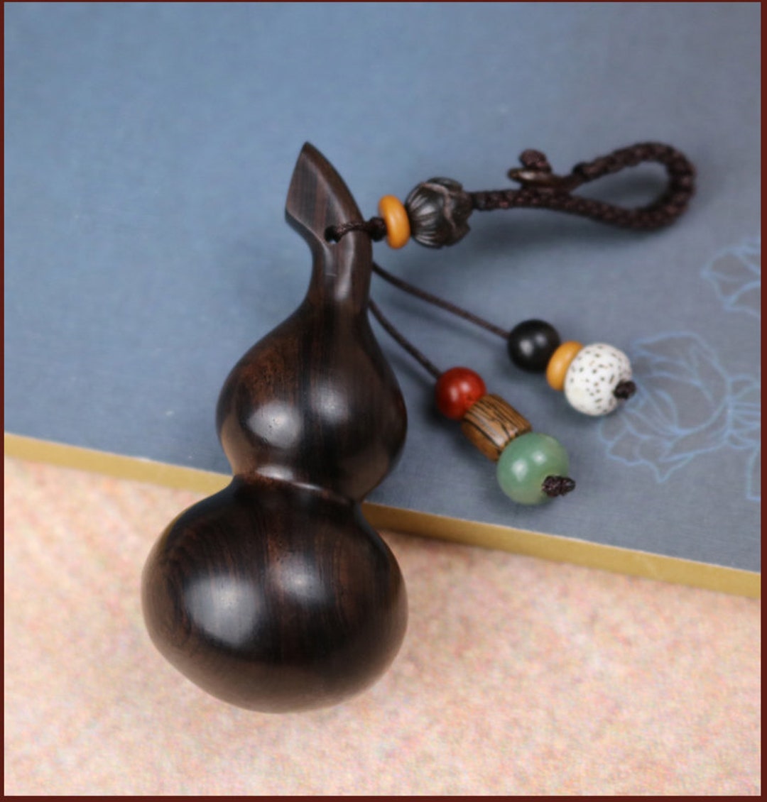 Chinese Custom Lettering Ebony Gourd, Key Chain Pendant, Lovely Men and ...