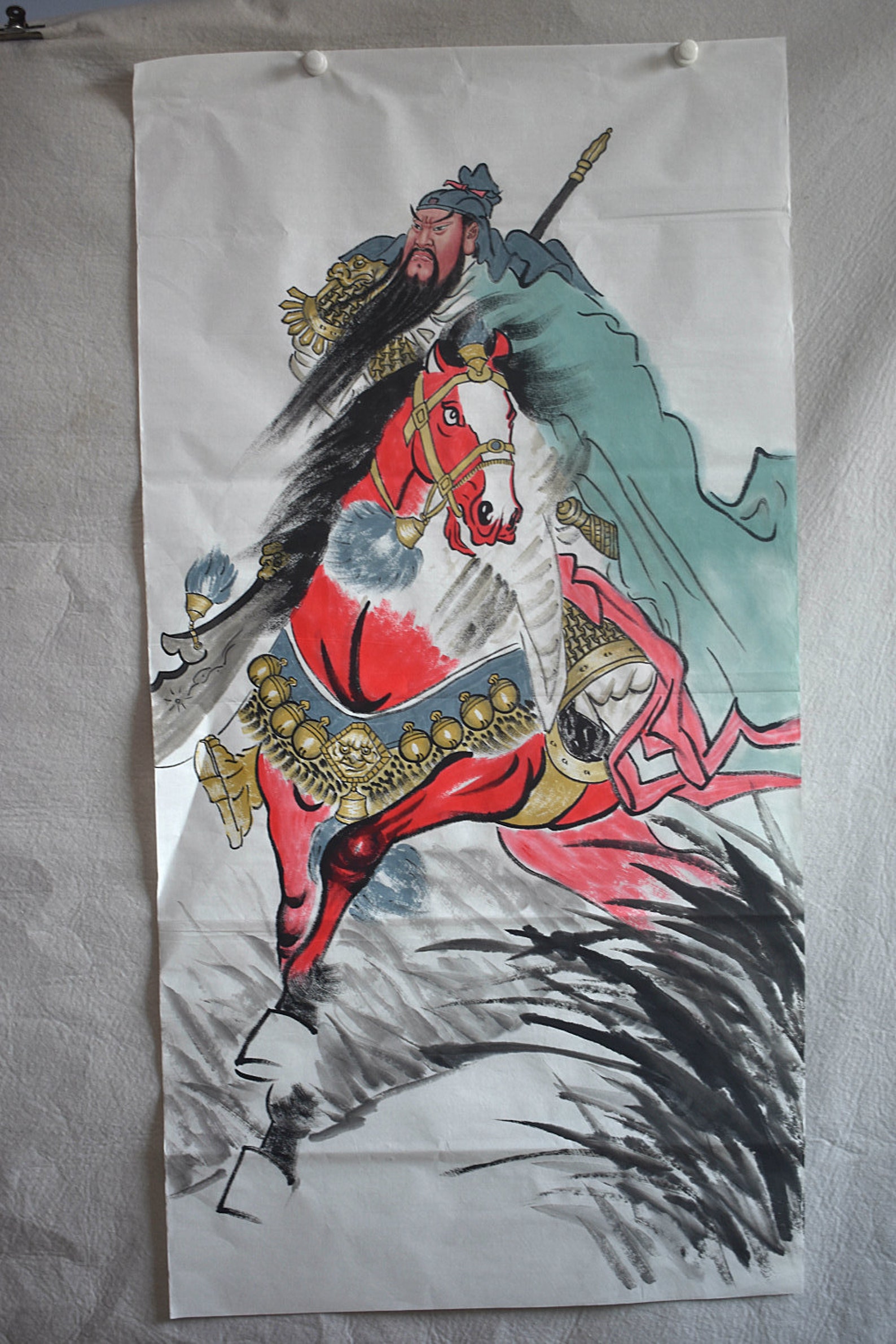 Hand-painted Authentic Ancient Chinese Figures Portrait Town | Etsy