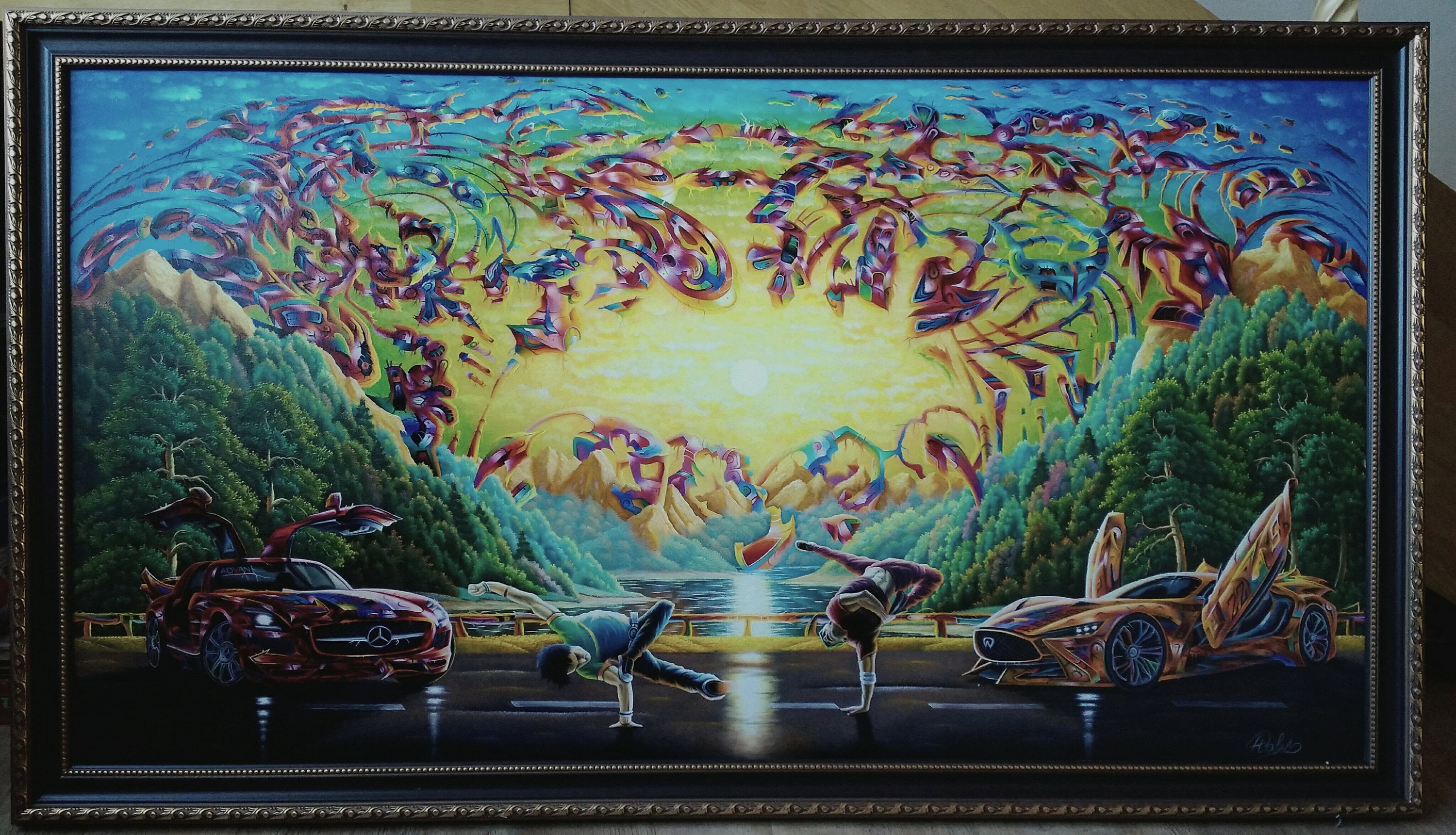 Oil Painting Modern Fantastic Art. Break Dance Graffiti Art - Etsy