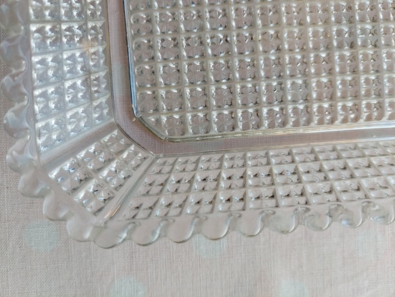 Glass tray, vintage tray, 1980's tray, vanity tray, t… - Gem