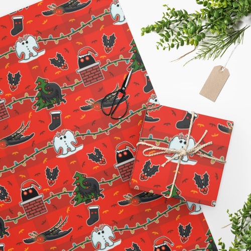 Mothman Collage Wrapping Paper - Etsy