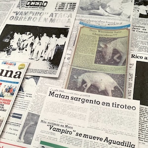 Chupacabra Cryptid Newspaper Articles Set | Cryptidcore Aesthetic ...