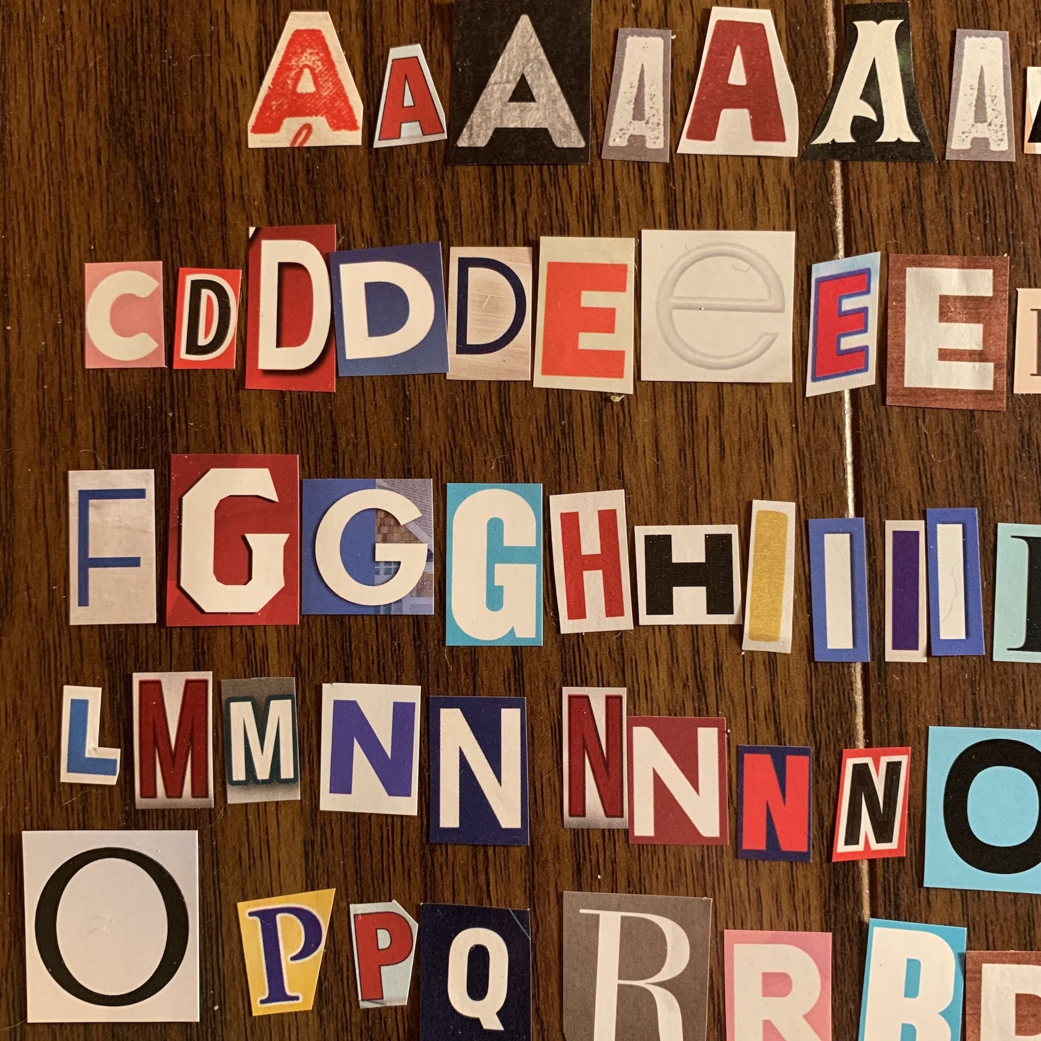 Magazine Letter Cutouts 110 Piece Assorted Paper Clippings - Etsy