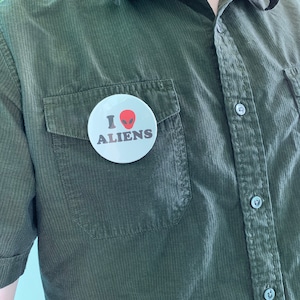 Alien Button Pins - Etsy