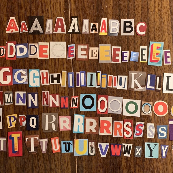Magazine Letters - Etsy