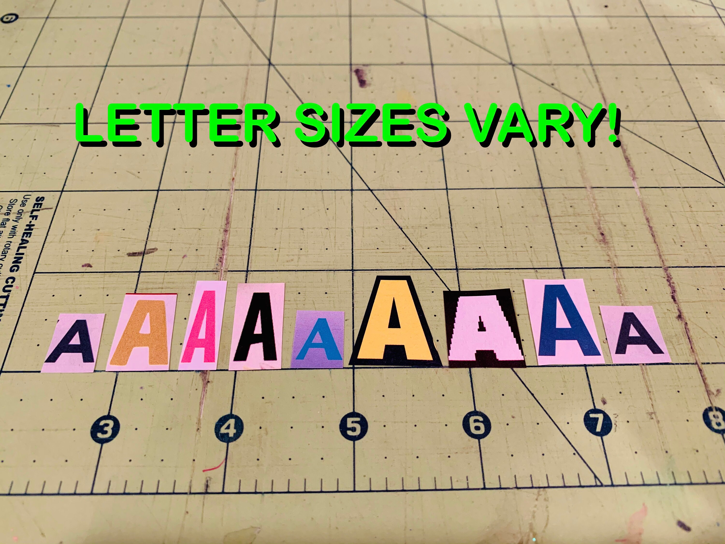 Magazine Letter Cutouts 110 Piece Assorted Paper Clippings - Etsy