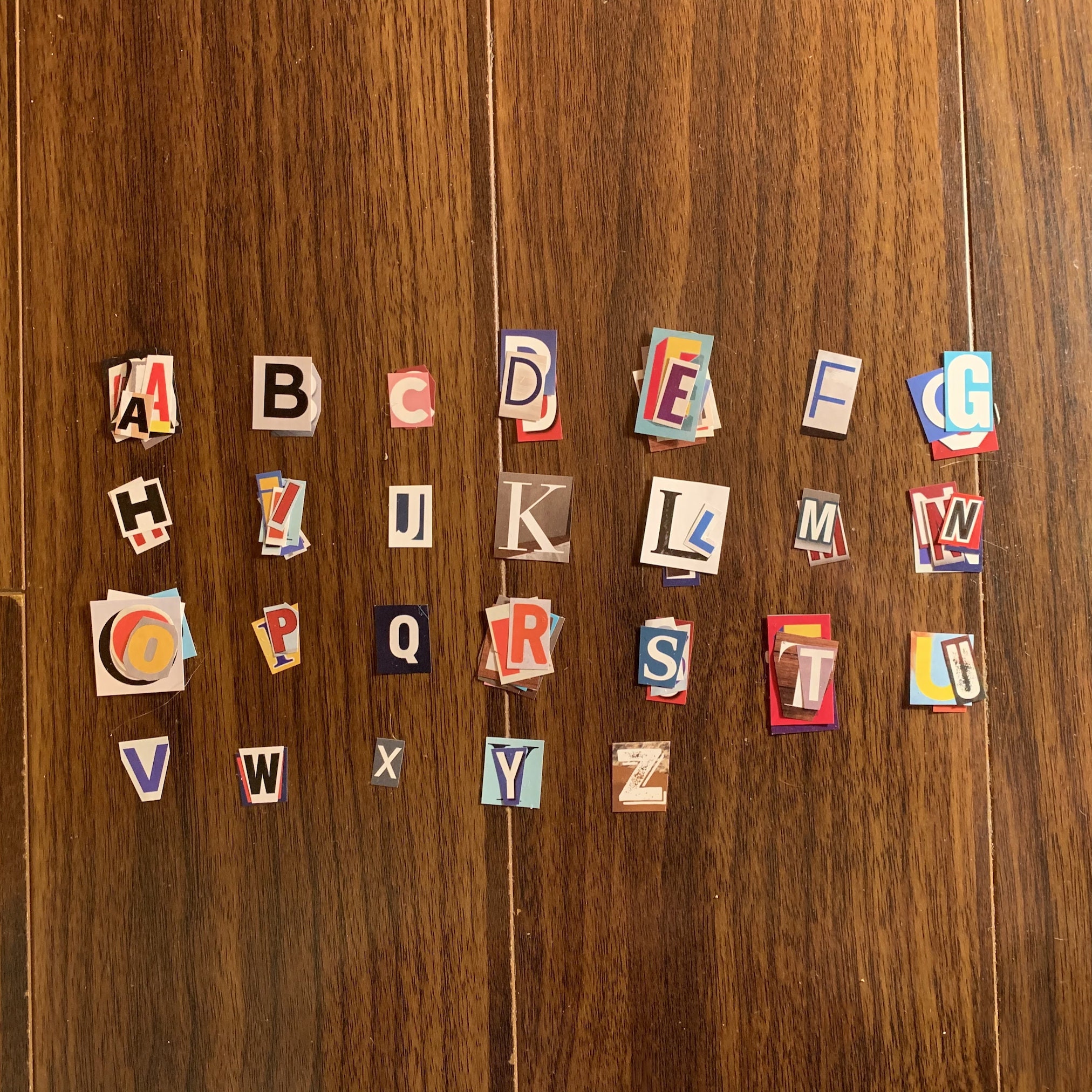 Magazine Letter Cutouts 110 Piece Assorted Paper Clippings - Etsy