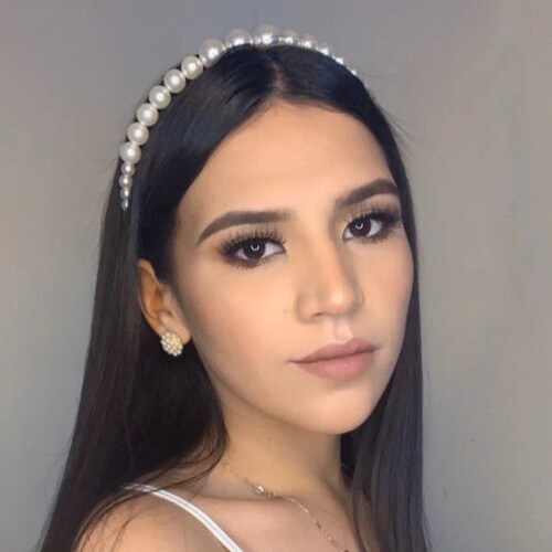 White Pearl Headband Vintage Hair Band Pearls Head Band | Etsy