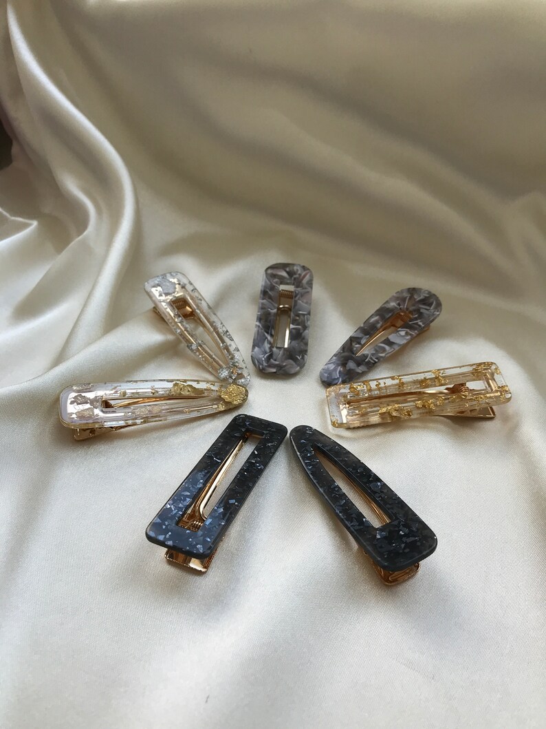 Resin Hair Clip Tortoise Hair Clips Pearl Hair Clip - Etsy