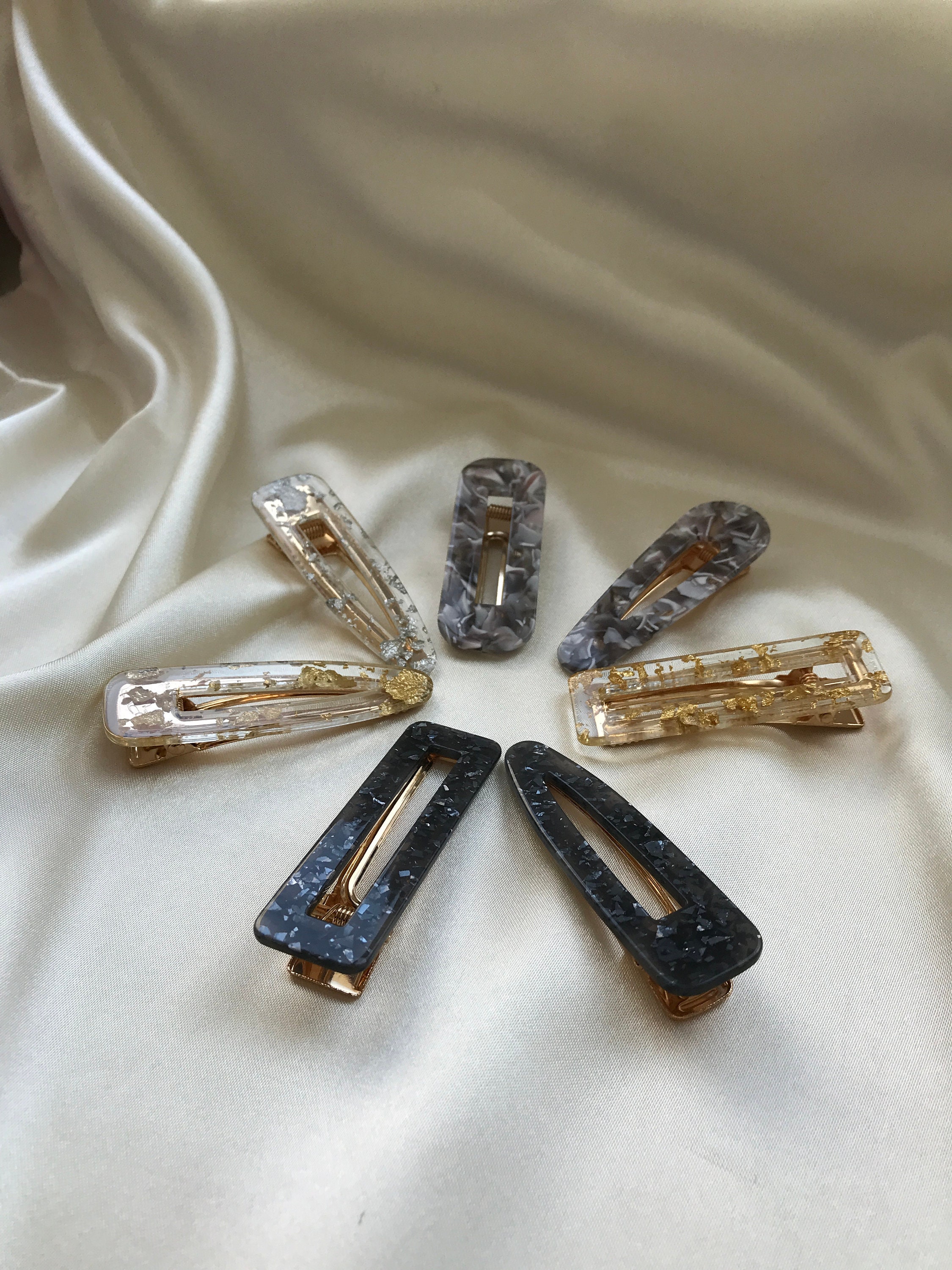 Resin Hair Clip Tortoise Hair Clips Pearl Hair Clip - Etsy