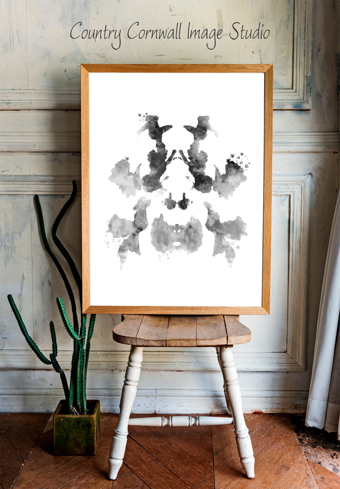 Rorschach Inkblot Test Painting Print Fine Art Paper - Etsy