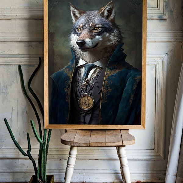 Wolf Painting - Etsy