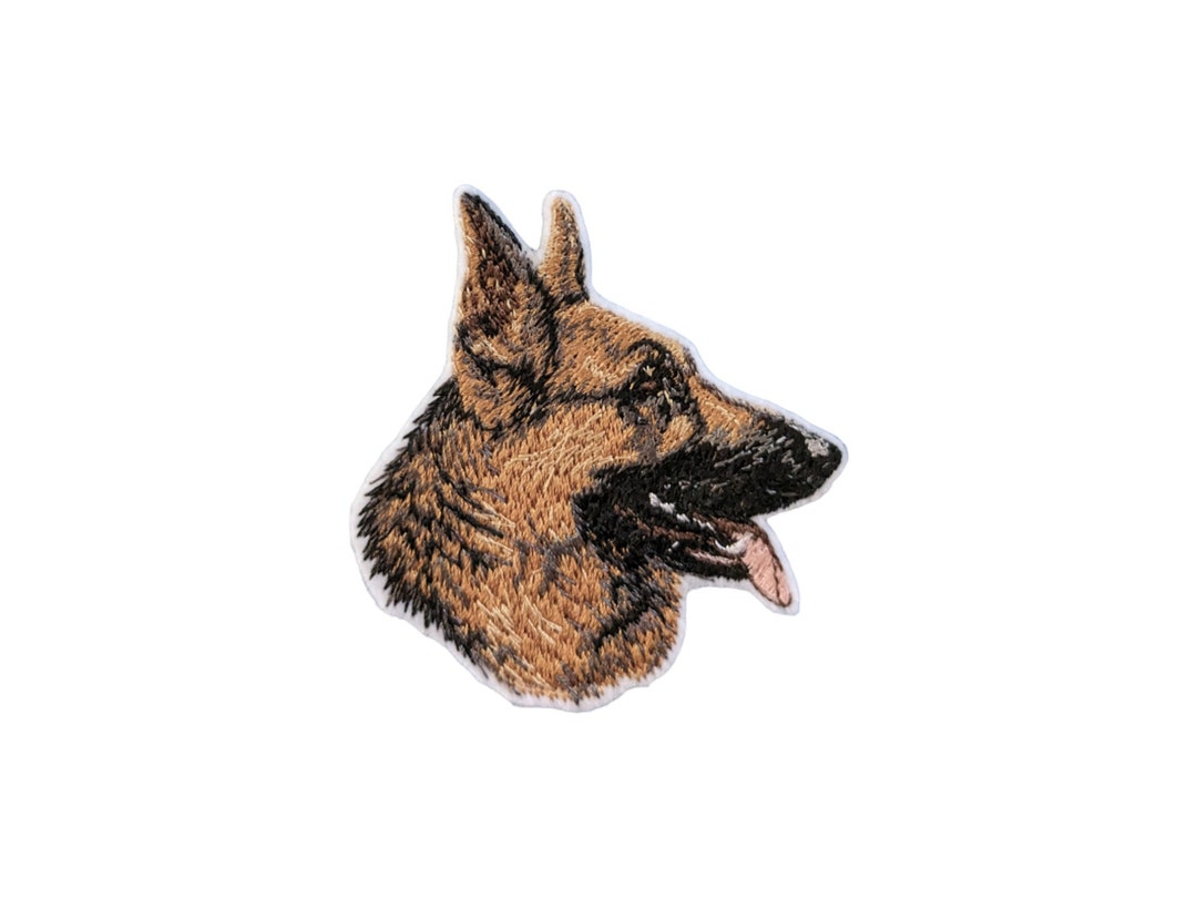 Realistic German Shepherd Embroidered Iron-on Badge - Iron-on Patch - Etsy