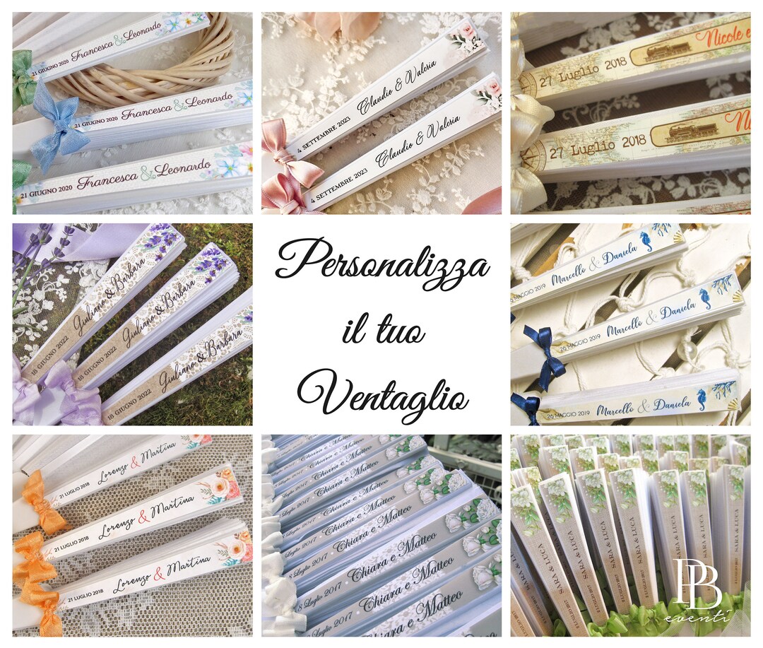 Adhesive Labels for Wedding Fans, Labels for Personalized Fans - Etsy