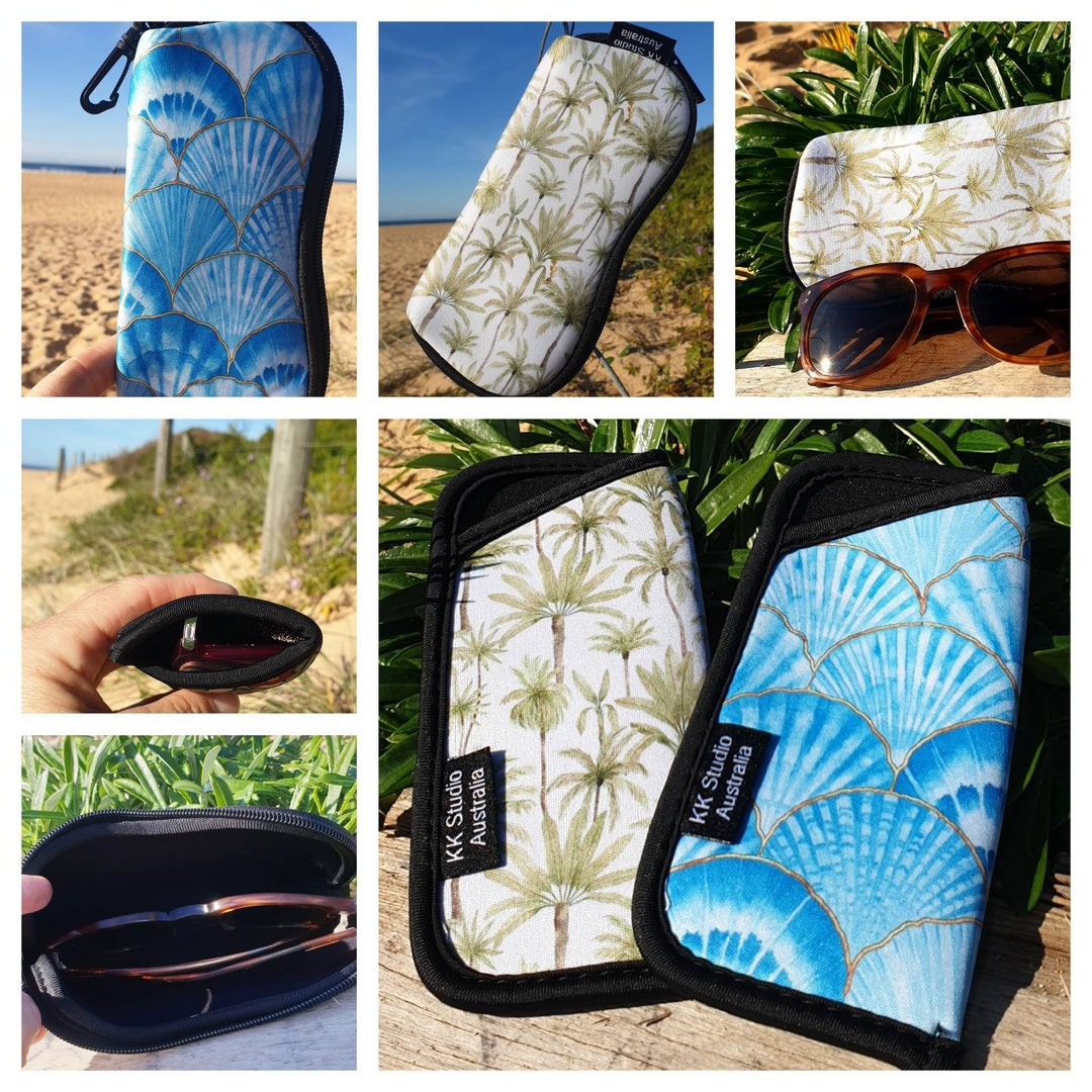 Palms and Shells- Glasses Cases- Glasses Soft Pouch- Sunglasses Case- 2 ...