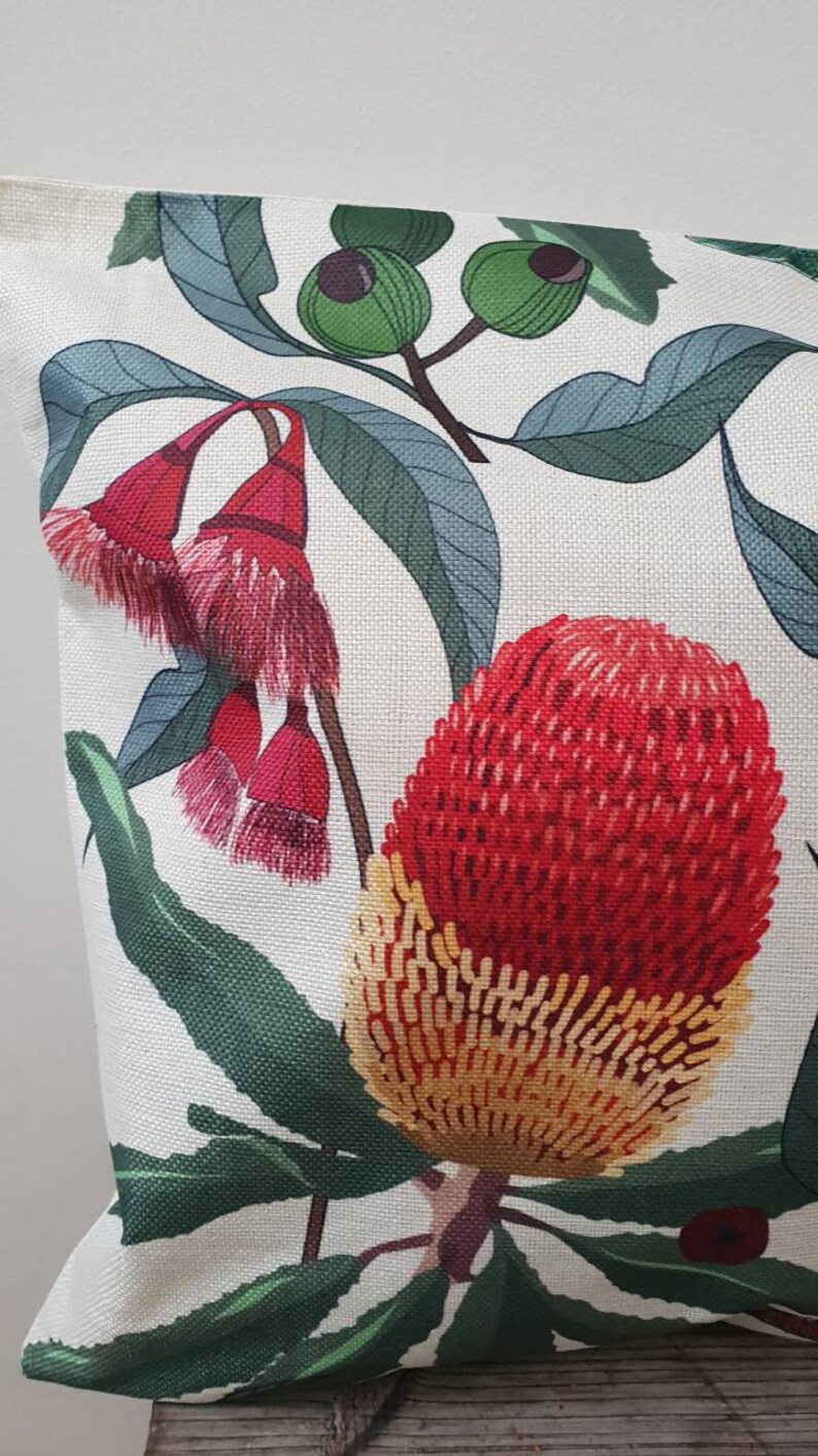 Australian Flowers Cushion Covers Banksia Grevillea - Etsy Hong Kong