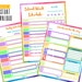 Student Planner Printable Kids Daily Schedule Rainbow Weekly Planner ...