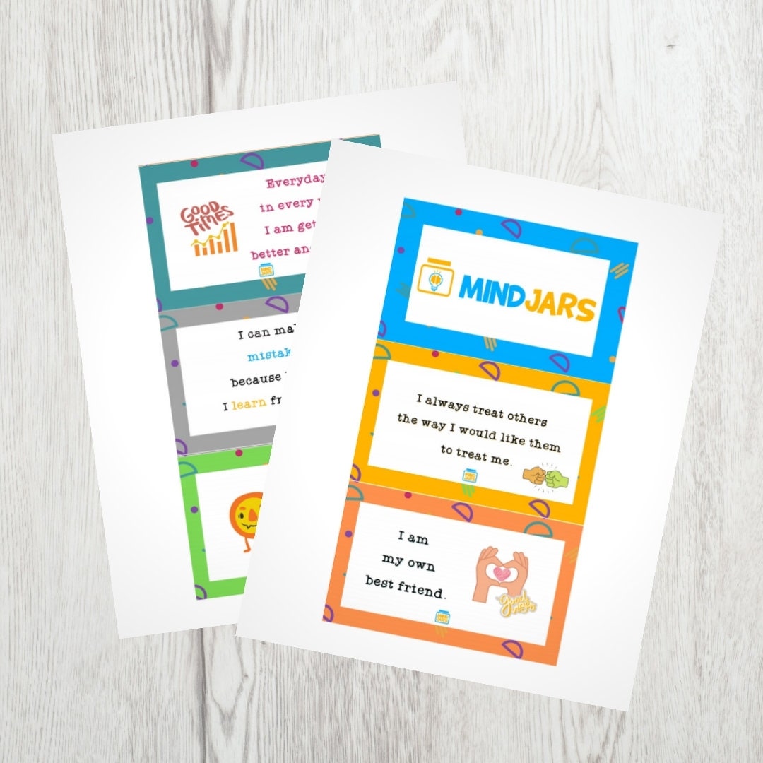 Positive Note Cards PDF Printable Note Cards or Lunch Cards With ...