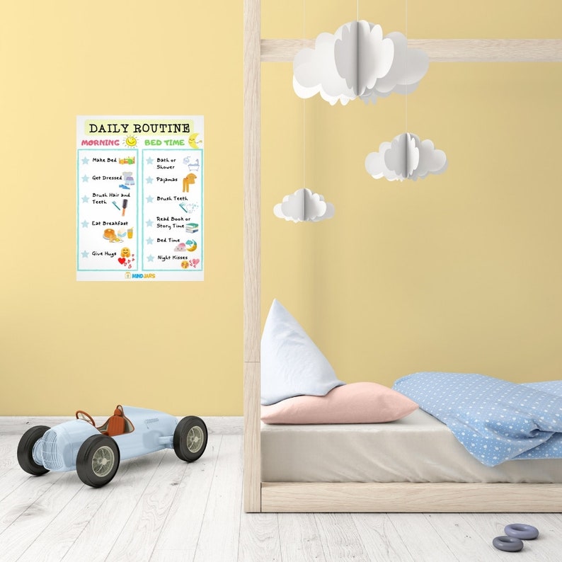 Morning and Bedtime Daily Routine (PDF) - Printable Morning and Bedtime ...