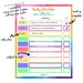 Student Planner Printable Kids Daily Schedule Rainbow Weekly Planner ...
