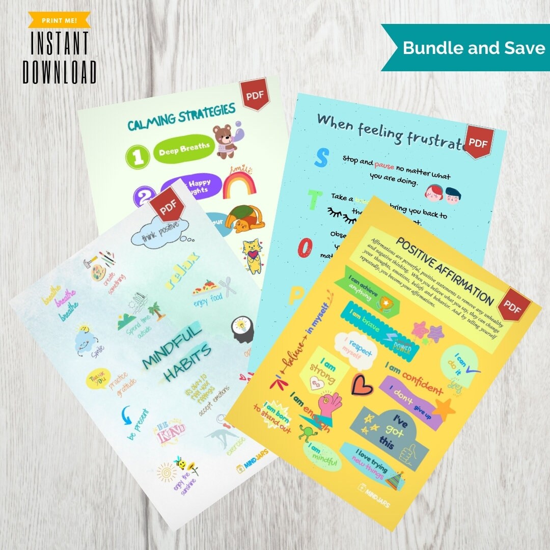 Bundle and Save Posters (PDF) - Printable Affirmation, Calming and ...