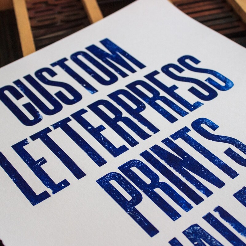 Letterpress Posters - Etsy