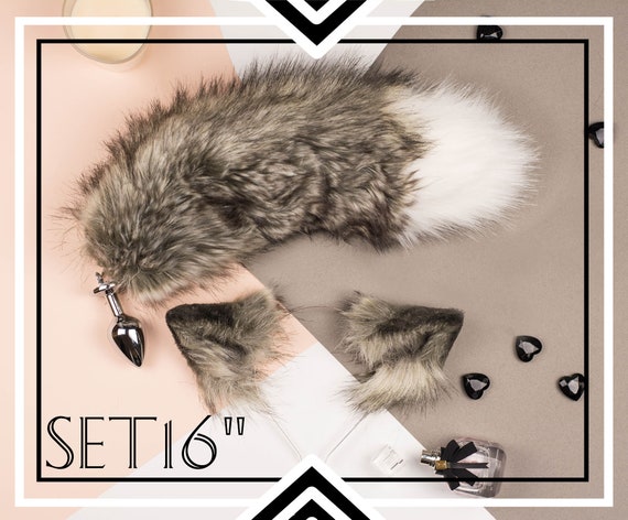 Set Wolf tail and ears/Cosplay ears/Kitty ears/Wolf ears/Fox | Etsy