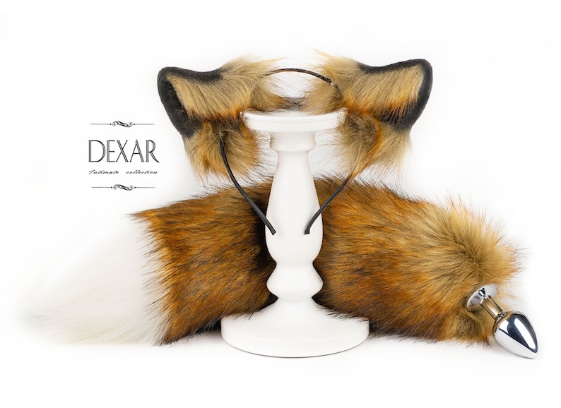 Fox Tail And Ears Butt Plug Tail Sex Toys Fox Costume Etsy