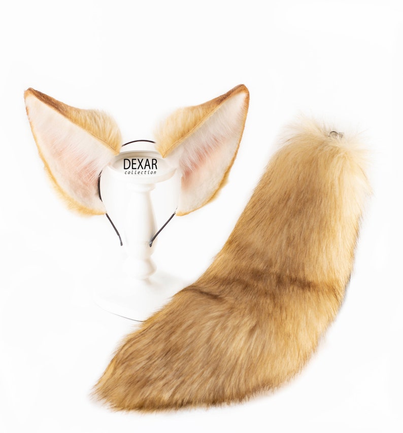 Fennec Fox tail plug/fox tail and ears/tail butt plug/fox | Etsy