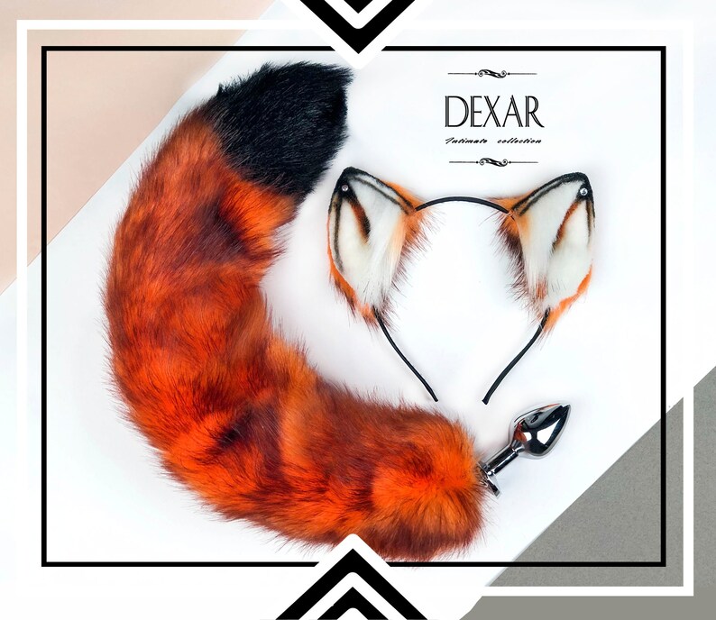 Red Fox Tail Plugsex Toysanal Butt Plugfox Ears Cosplay Etsy