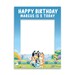 Bluey Photo Prop SELFIE BOARD Photo Booth Frame Trendy - Etsy