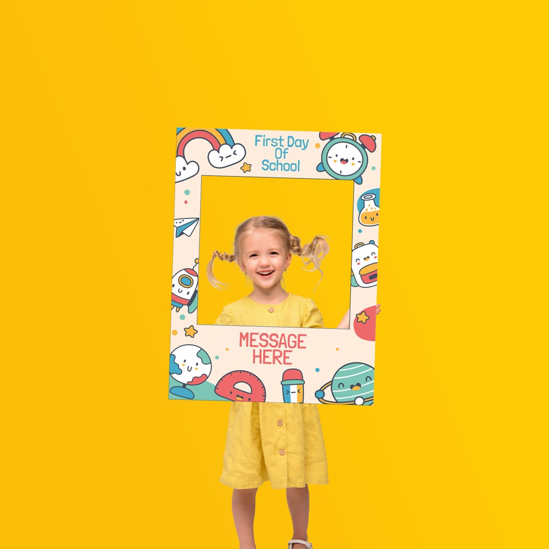 Back to School Photo Prop, SELFIE BOARD, Photo Booth Frame, Trendy ...