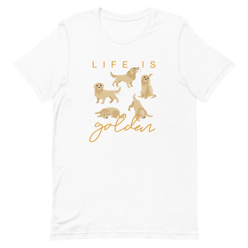 Golden Retriever Shirt Life is Golden: UNISEX SOFT T-shirt - Etsy Australia