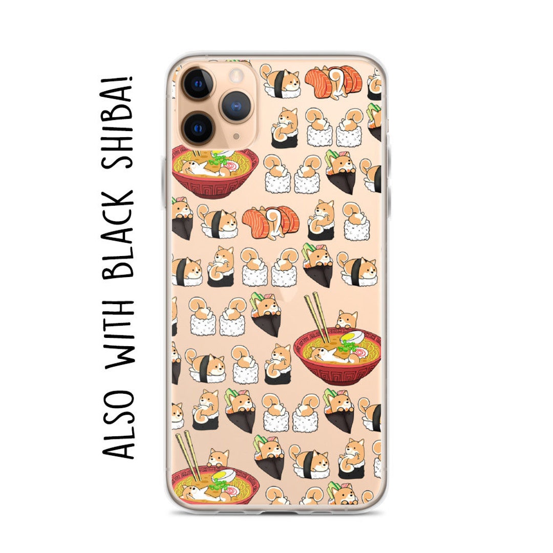 Shiba Inu / Akita Inu iPhone Case, Funny Sushi Chubby Style ...