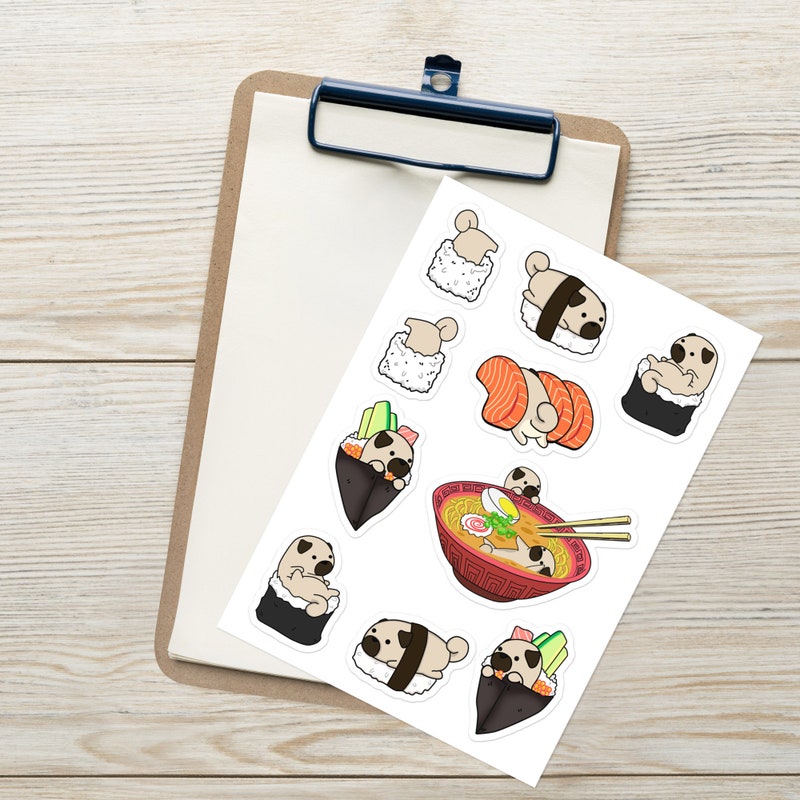 Pug Sticker Pack - Etsy