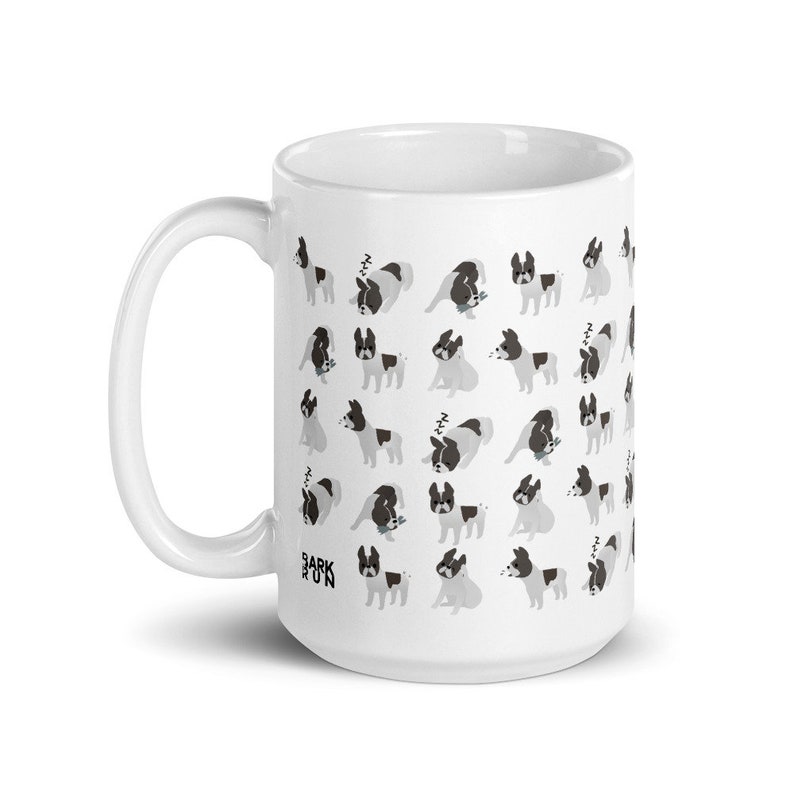 FRENCHIE MUG: Cute French Bulldog on White Glossy Ceramic Mug. - Etsy