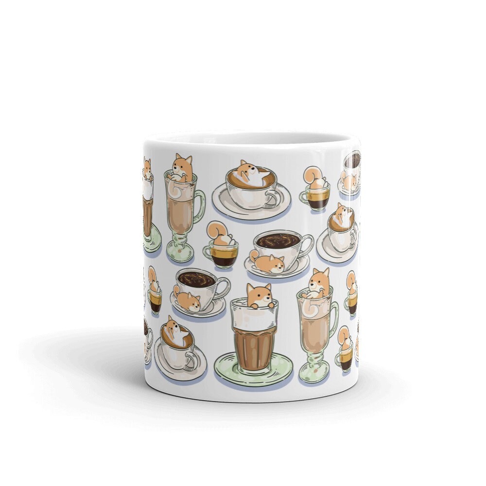Shiba Inu Mug Akita Inu Mug: Chubby Shiba Inu or Akita Inu | Etsy