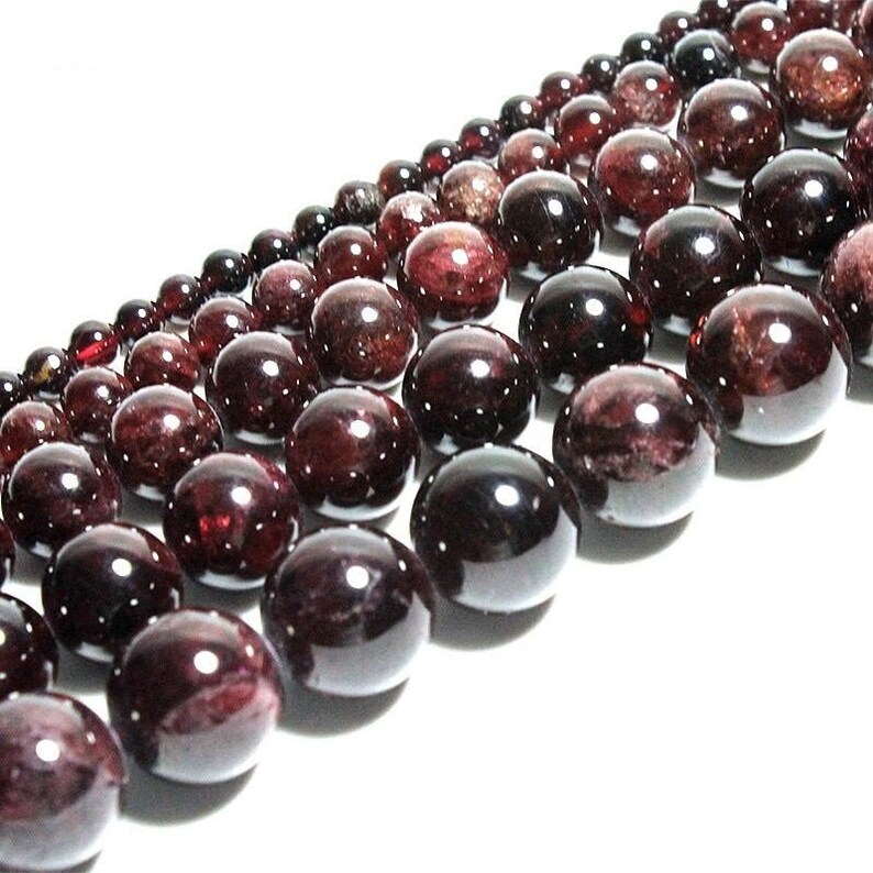 Natural Dark Red Garnet Gemstones DIY Handmade Natural Stone | Etsy
