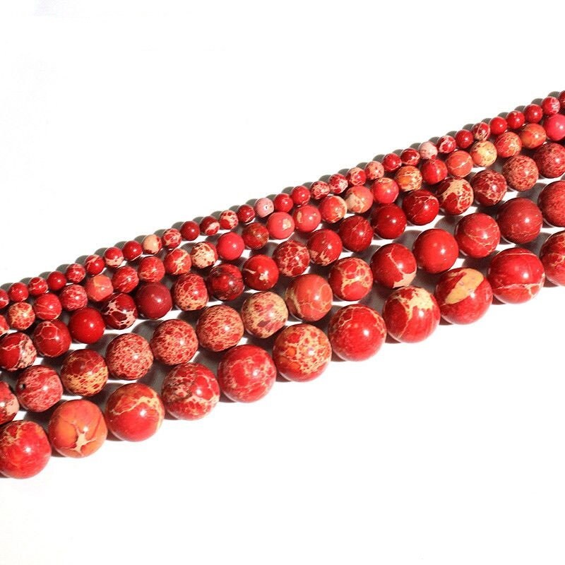 AAA Red Imperial Turquoise Emperor Natural Stone Round Loose - Etsy