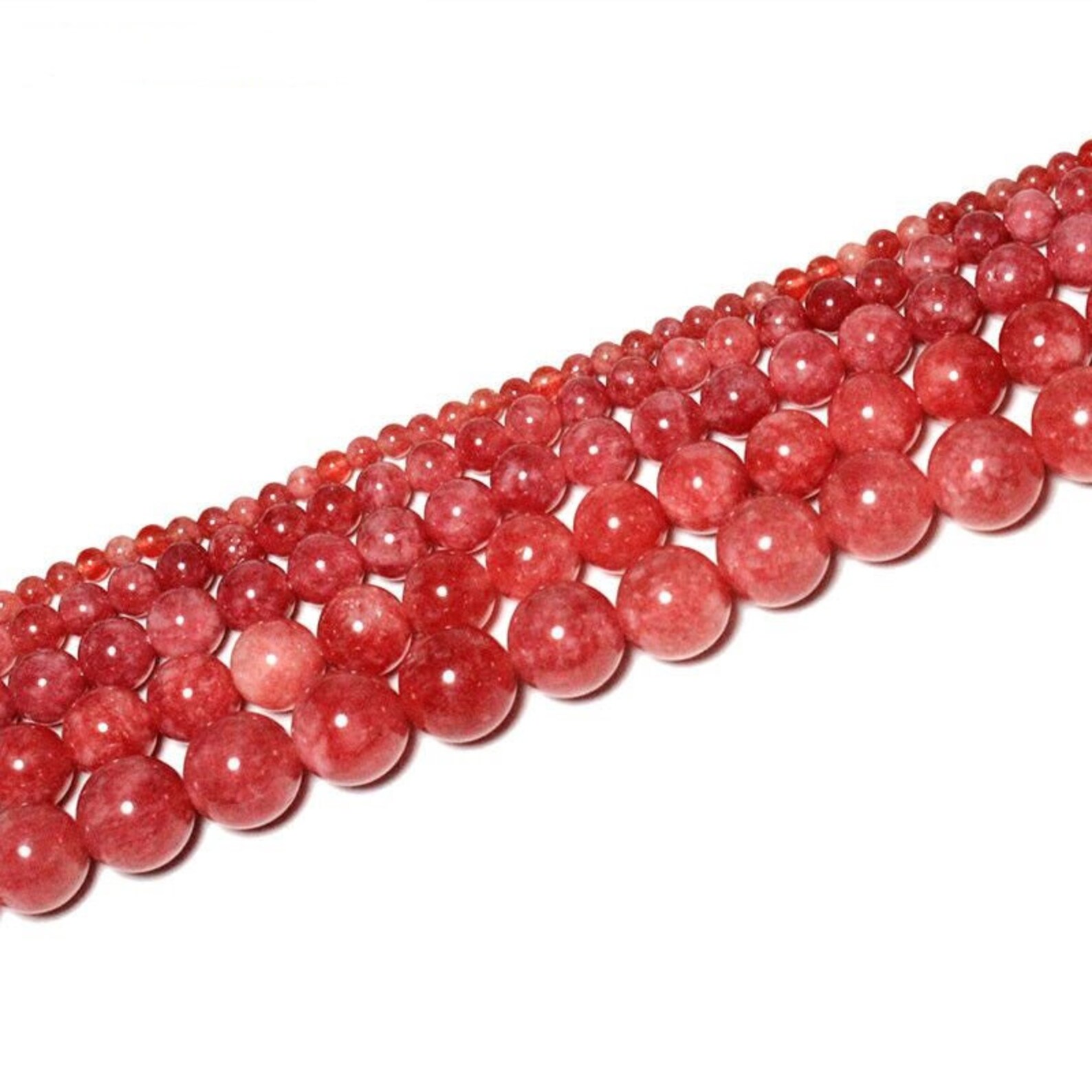 100% Natural Red Rhodochrosite Round Stone Loose Beads AAA - Etsy